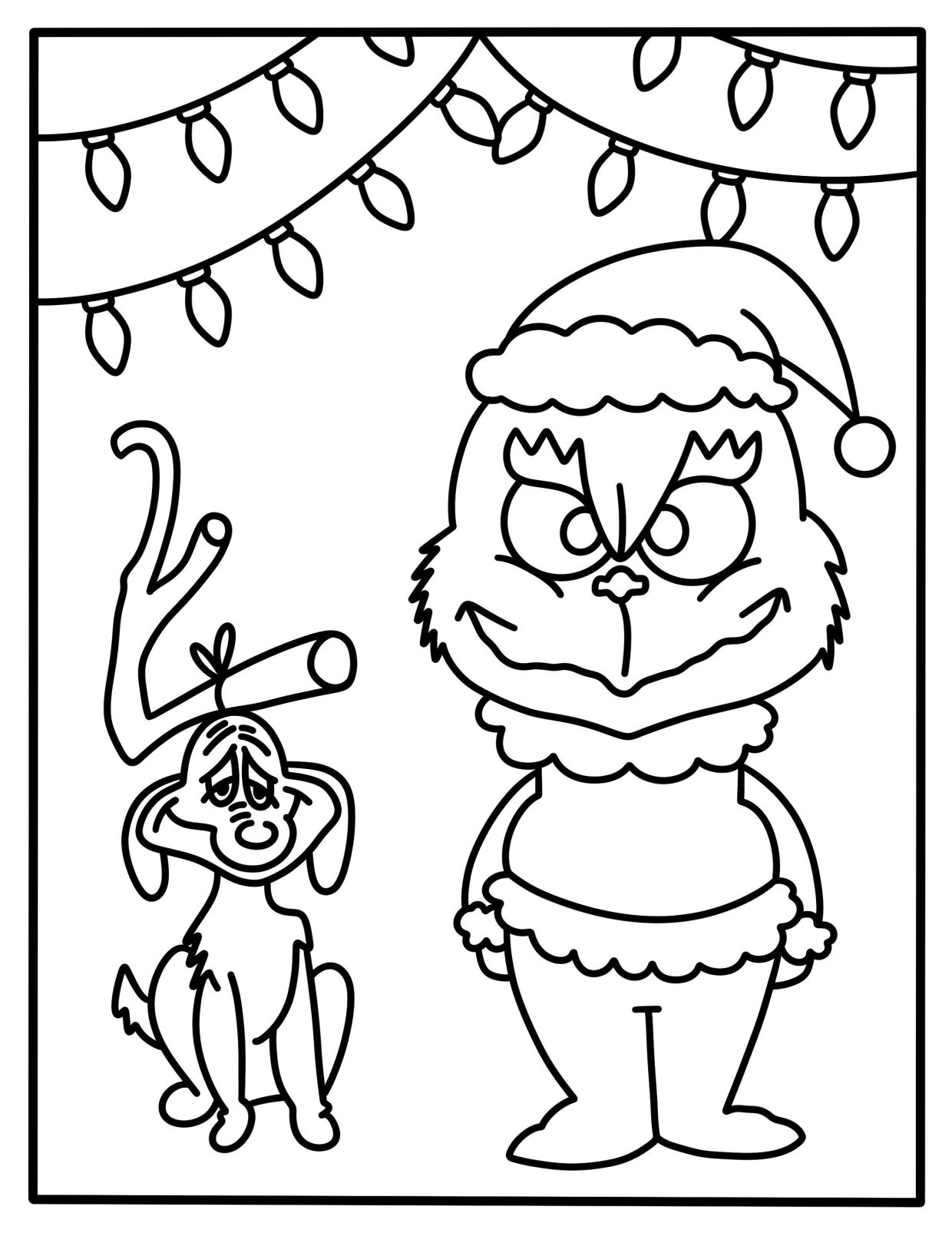 Grinch Para Colorear Para Imprimir