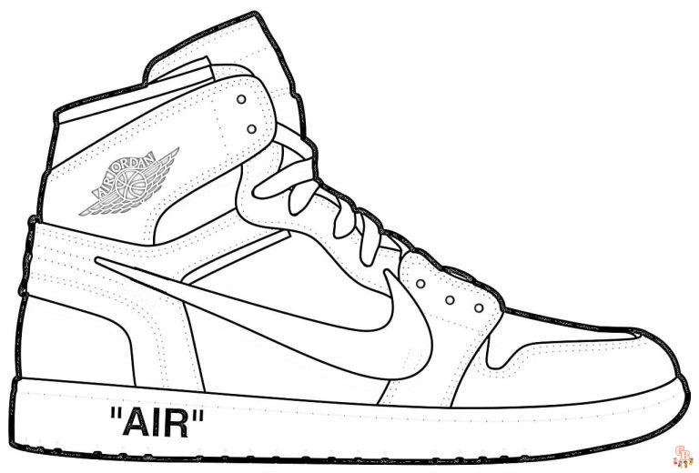 Printable Jordan 1 Coloring Pages Free For Kids And Adults Printable Jordan 1 Coloring Pages Free For Kids And Adults