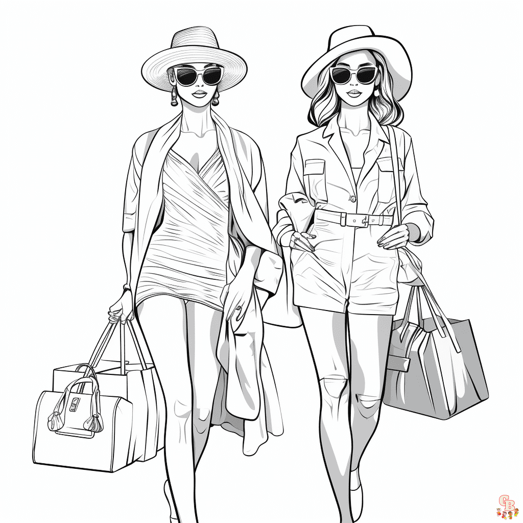 Fashion Coloring Coloring Pages