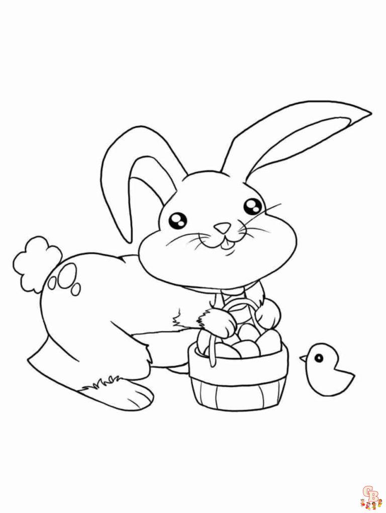 صفحات تلوين الارنب للأطفال Gbcoloring